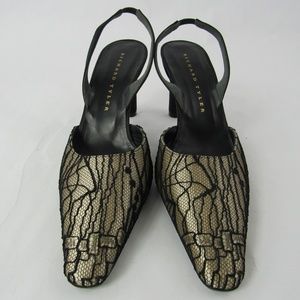Richard Tyler | Shoes | Richard Tyler Slingback Mules Heel Sandals ...